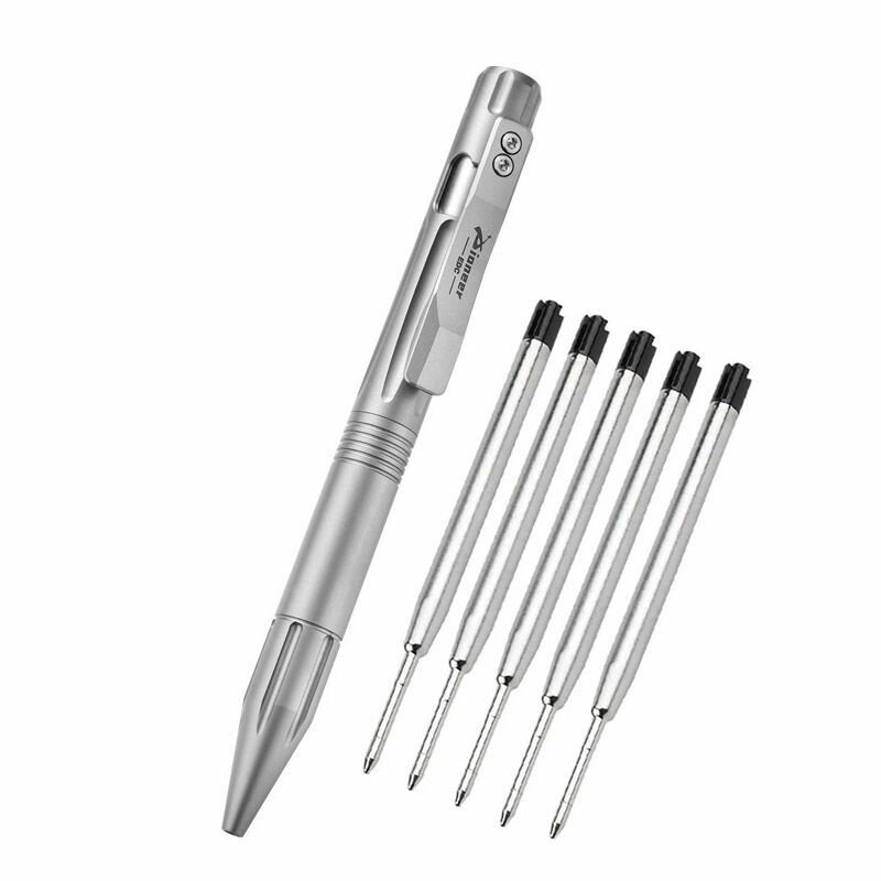 Тактическая ручка из титанового сплава, ручка для подписи, заправка G2, высокое качество