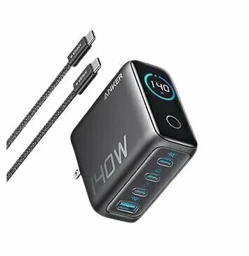 Anker ZOLO B2697 140W GaN 140 Вт Пистолет 4-портовое зарядное устройство PPS для ноутбука iPhone MacBook