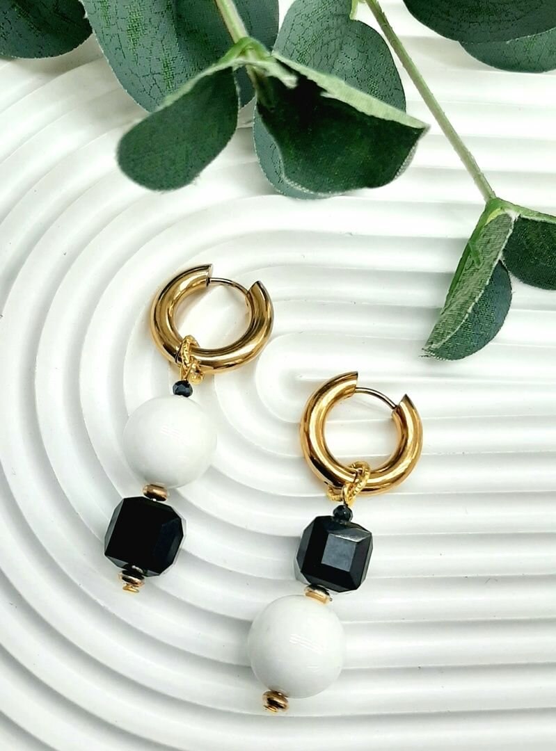 Серьги, стекло