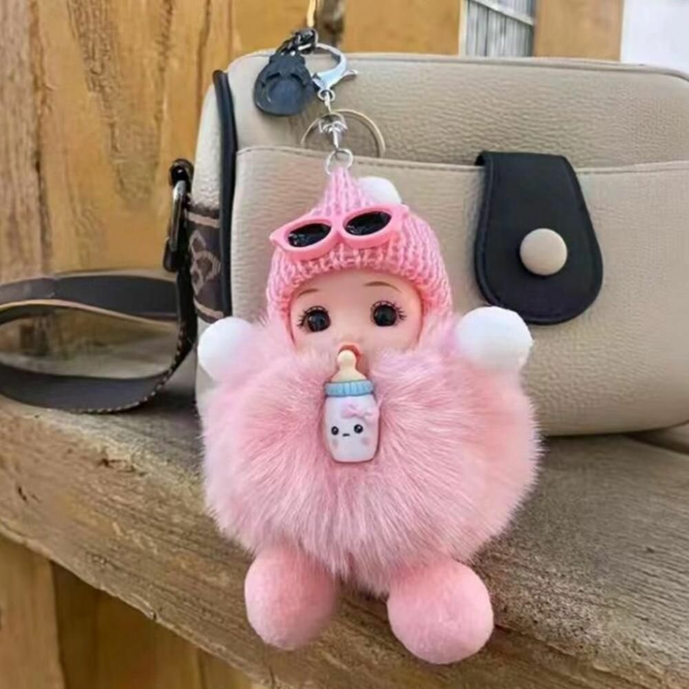 Плюшевая спящая детская игрушка, брелок, аксессуары, подвеска на рюкзак, мягкая и милая для детей, девочек