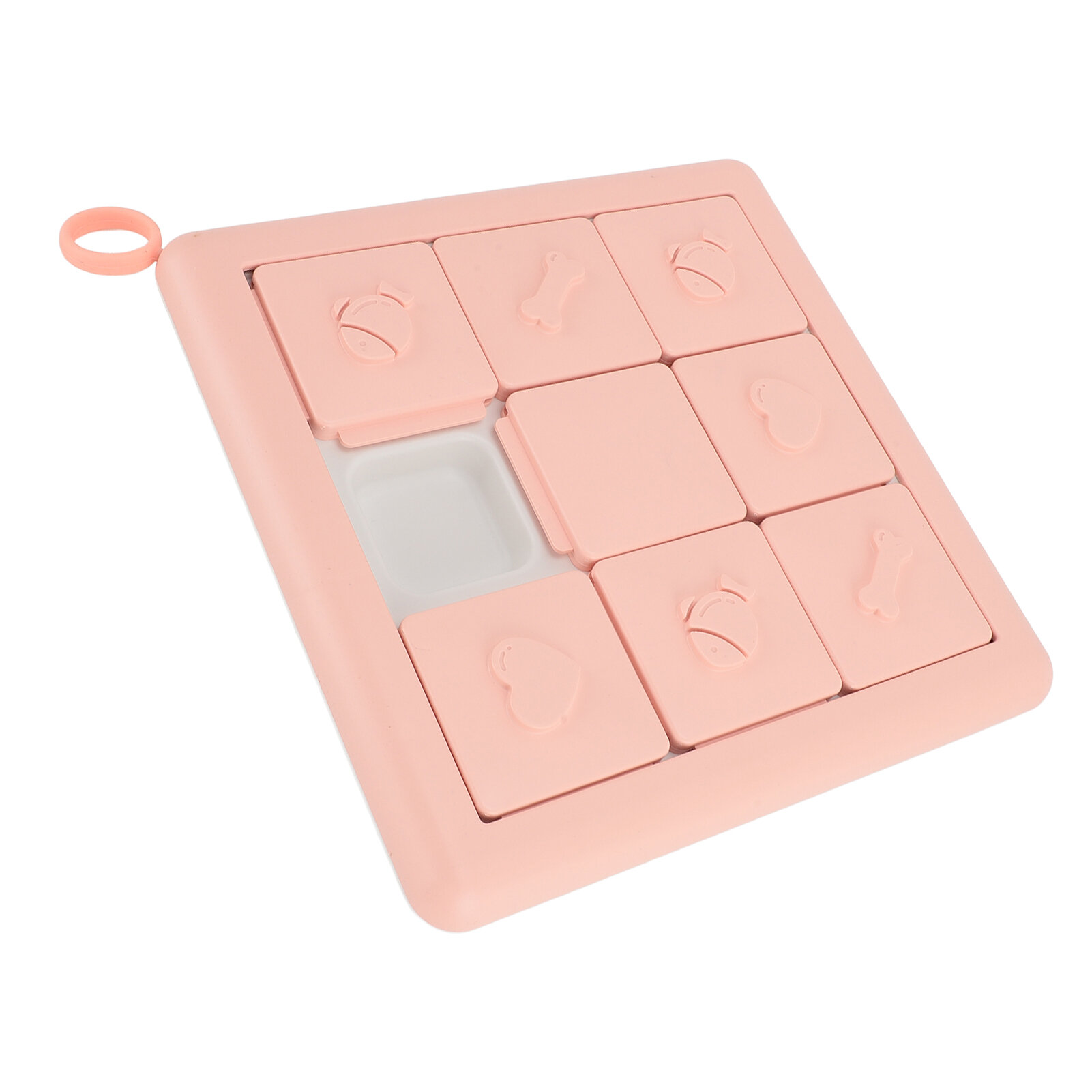 Миска для кормления собак, головоломка, игрушка, обучающая интерактивная, для снятия стресса, дрессировки собак, головоломка, кормушка для дома, розовая