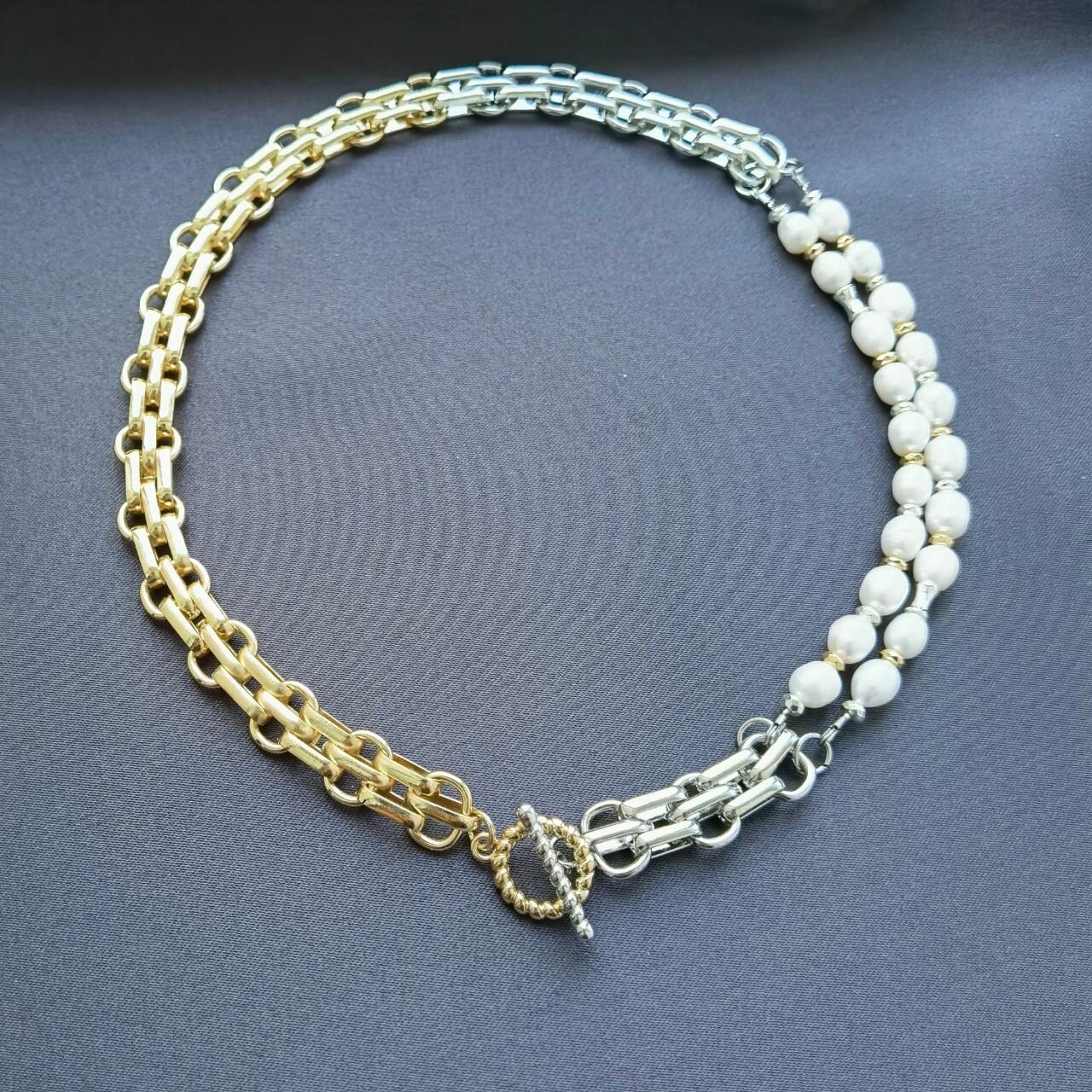 Колье, жемчуг культивированный