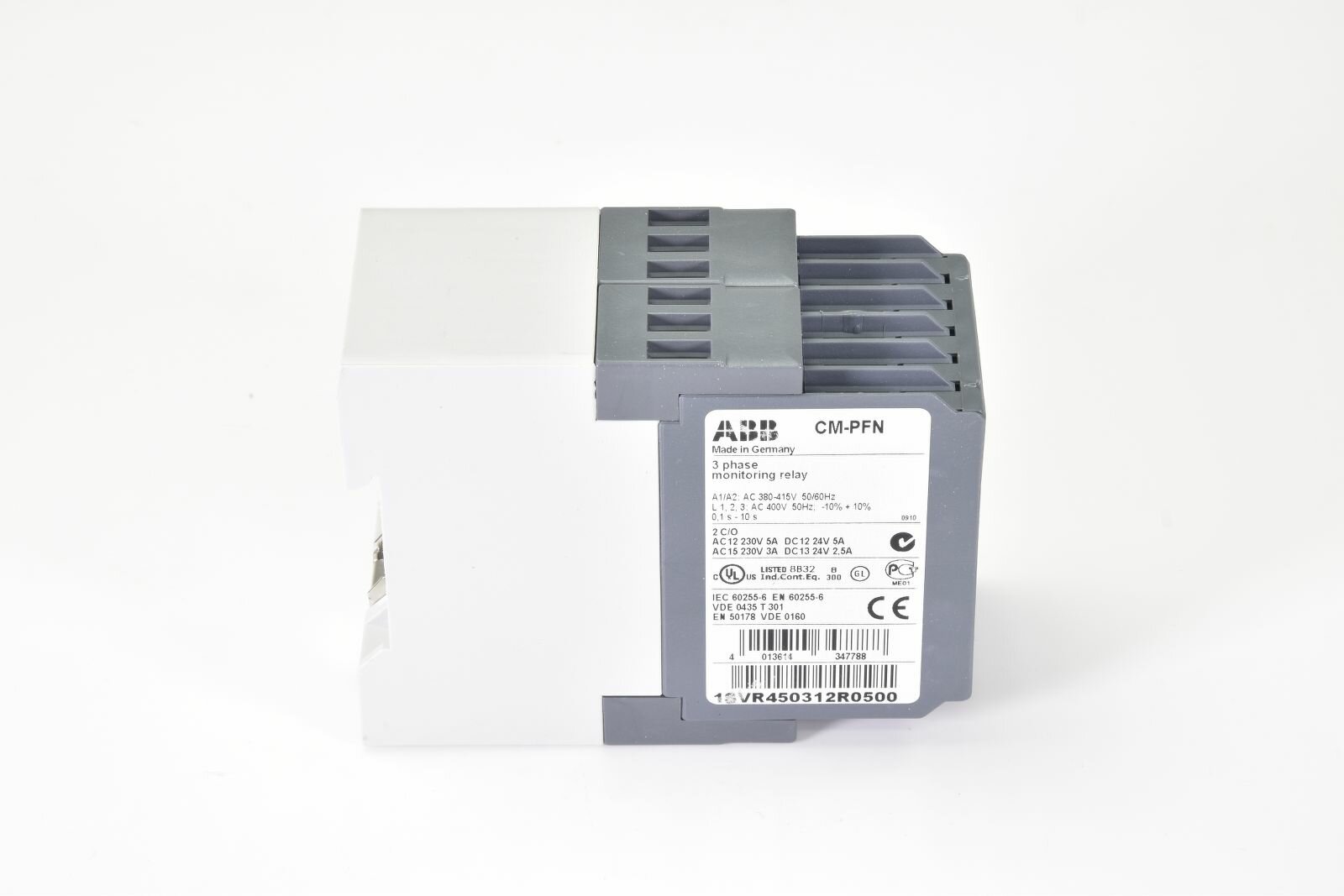 Реле контроля напряжения и чередования фаз АВВ СМ-PFN 380–415 В AC