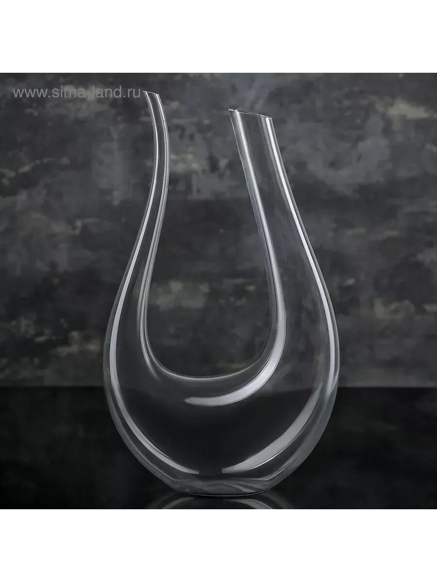 Декантер стеклянный для вина «Совиньон», 800 мл, 20,5×8×34 с