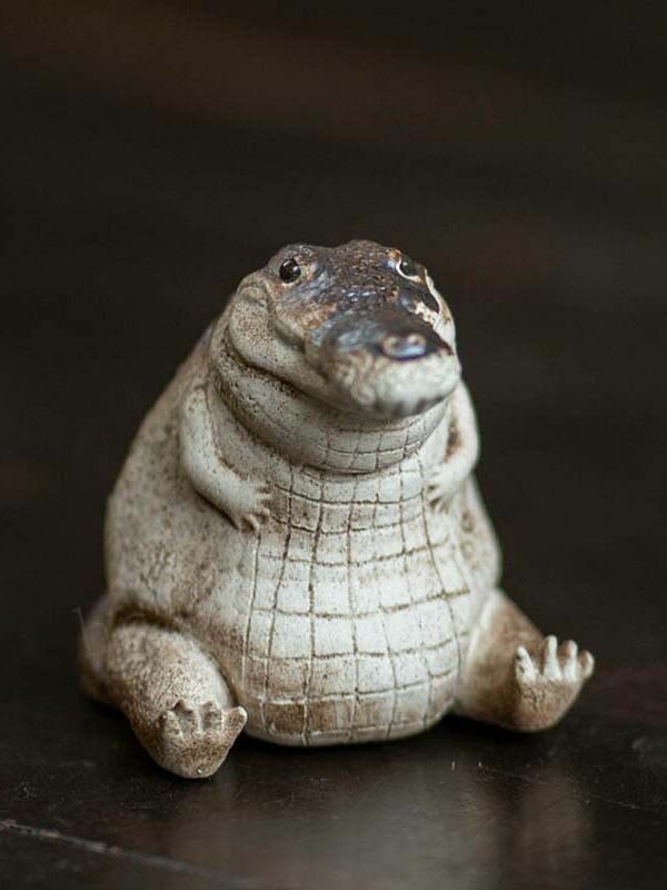 Фигурка для чайной церемонии фигурка крокодила, аксессуары для чайной церемонии, подарок для любителей чая