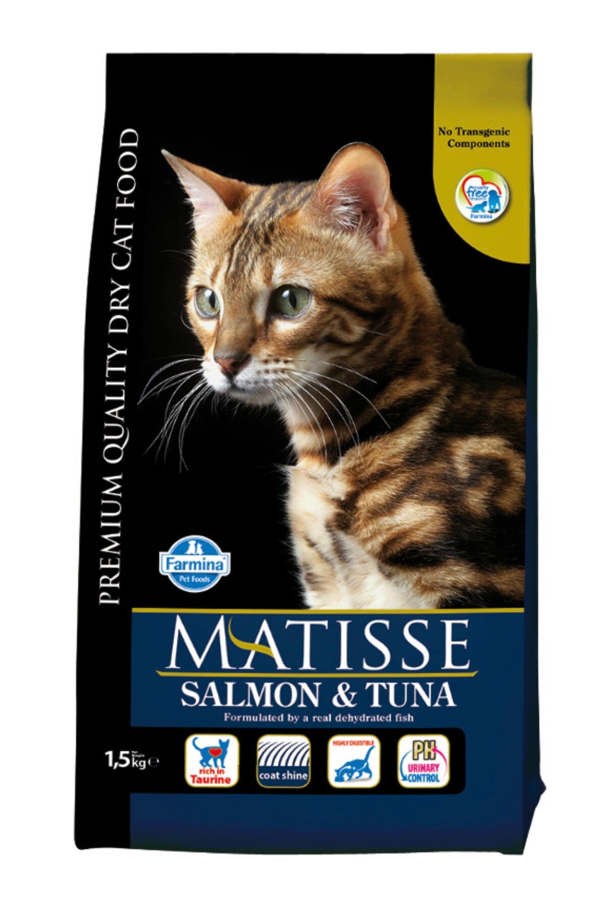 Корм сухой Farmina Matisse Salmon Tuna для взрослых кошек с лососем и тунцом, 1,5кг