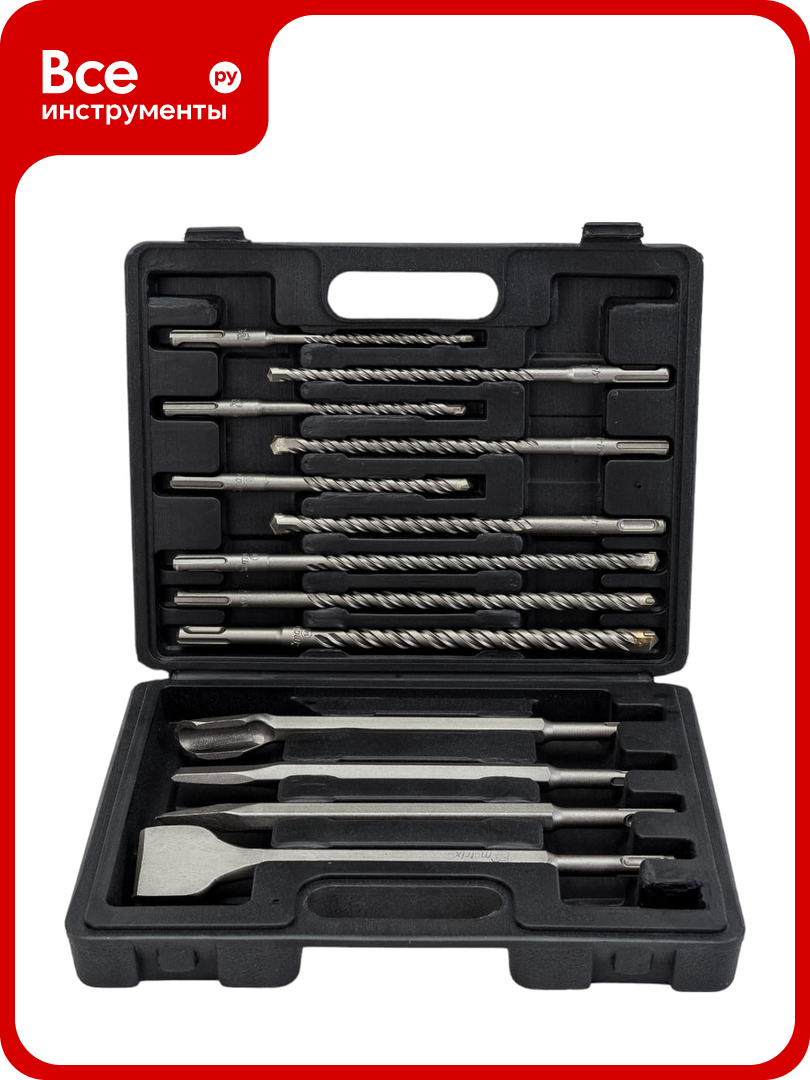 Набор буров и зубил по бетону Matrix 71098 для сверления отверстий