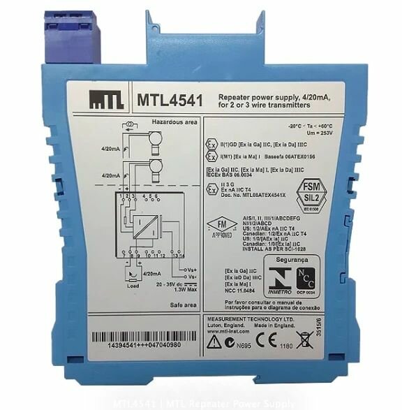 Барьер искрозащиты MTL4541 Eaton