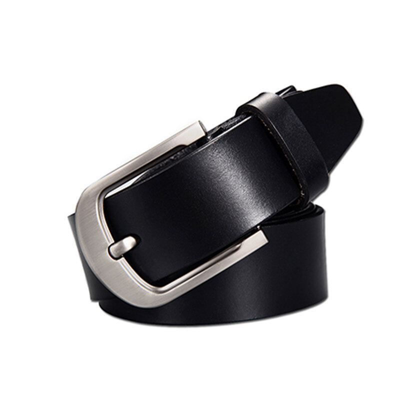 AAJF Pin Buckle Business Wide Leather Cow Split Leather Leather Belts Men's 3.5cm 130cm