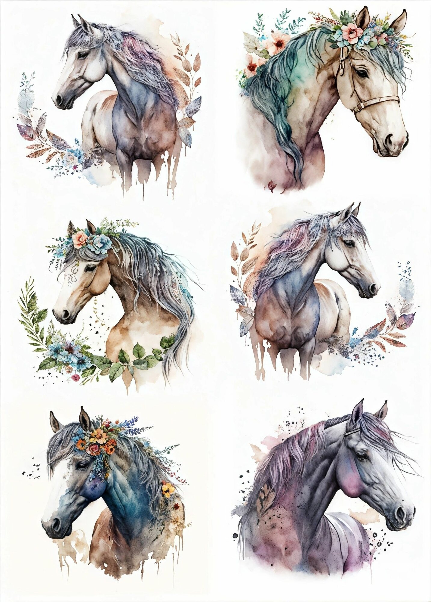 Декупажная карта AT Deco About Time, А4, 210x297мм, плотность 40гр/м2, бежевая