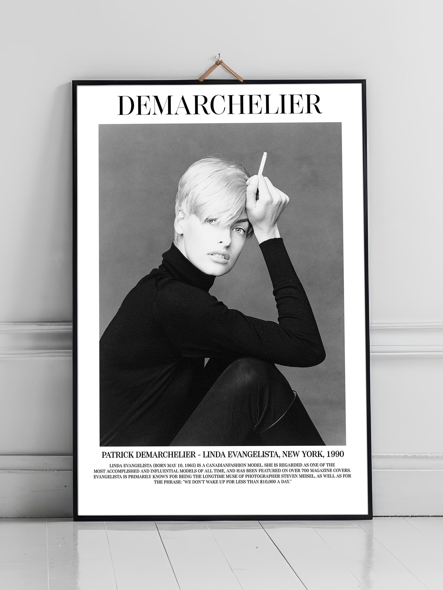 Постер фотография Патрик Демаршелье - Линда Евангелиста 2 - 50х70