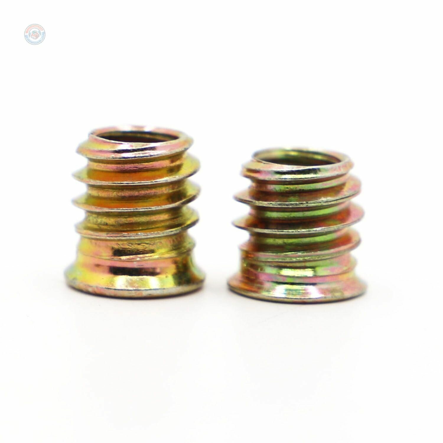 Комплект крепежа мебельный, футорка с метрической внутренней резьбой и шурупной наружной для сборки и ремонта полок, кухонной и корпусной мебели, надежное соединительное изделие