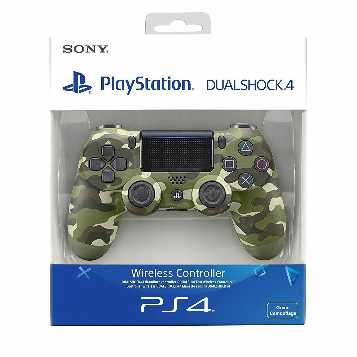 Геймпад Зеленый камуфляж Sony Dualshock 4 Wireless Controller PS4 v2 CUH-ZCT2E Green Camouflage