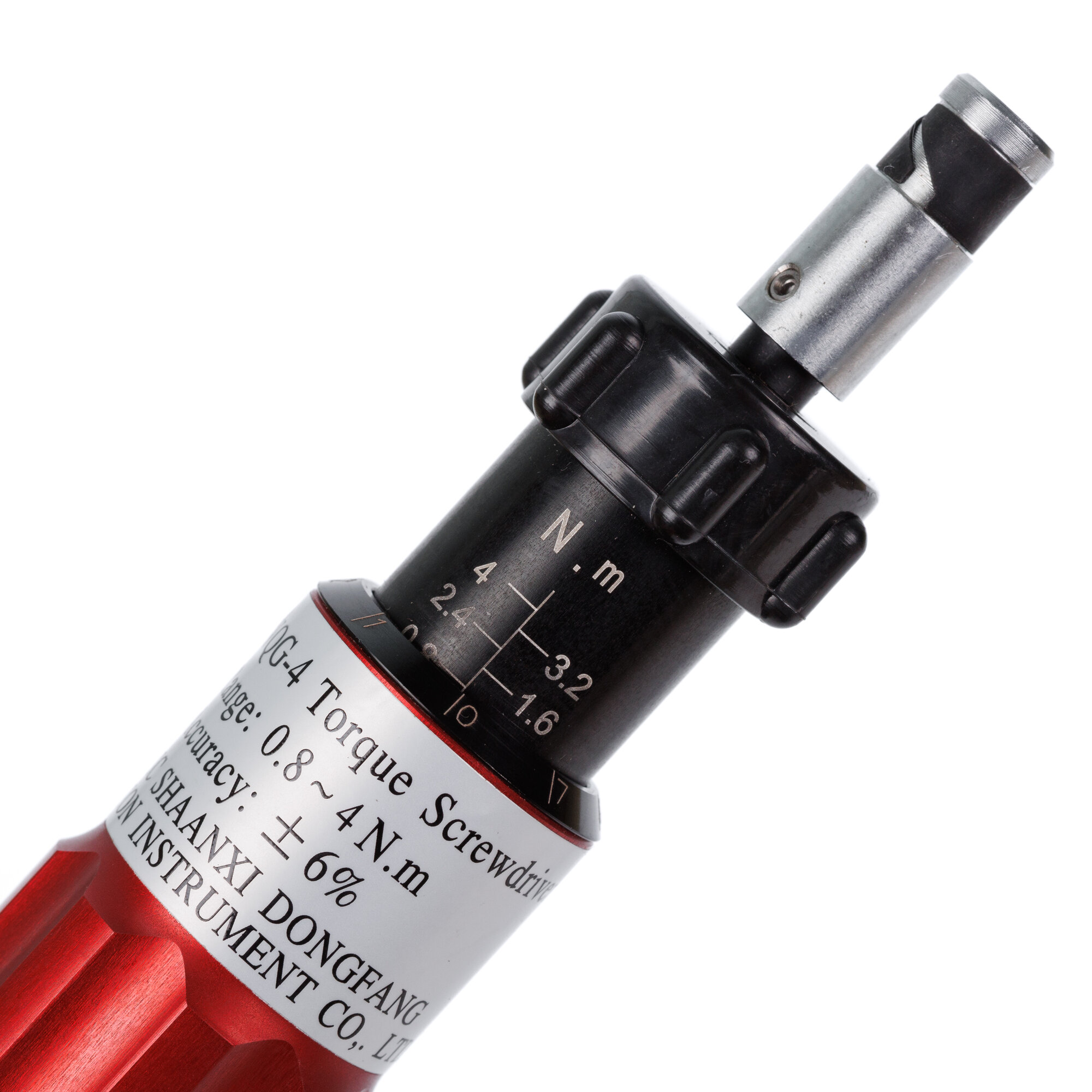 Отвертка динамометрическая NQG4, 0.8-4Nm, градация 0.1Nm, длина 187мм, D 35мм