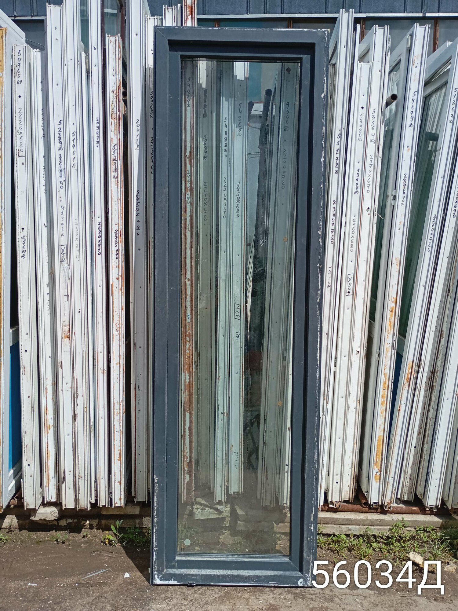 Двери Пластиковые Б/У 2480(в) х 760(ш) Балконные