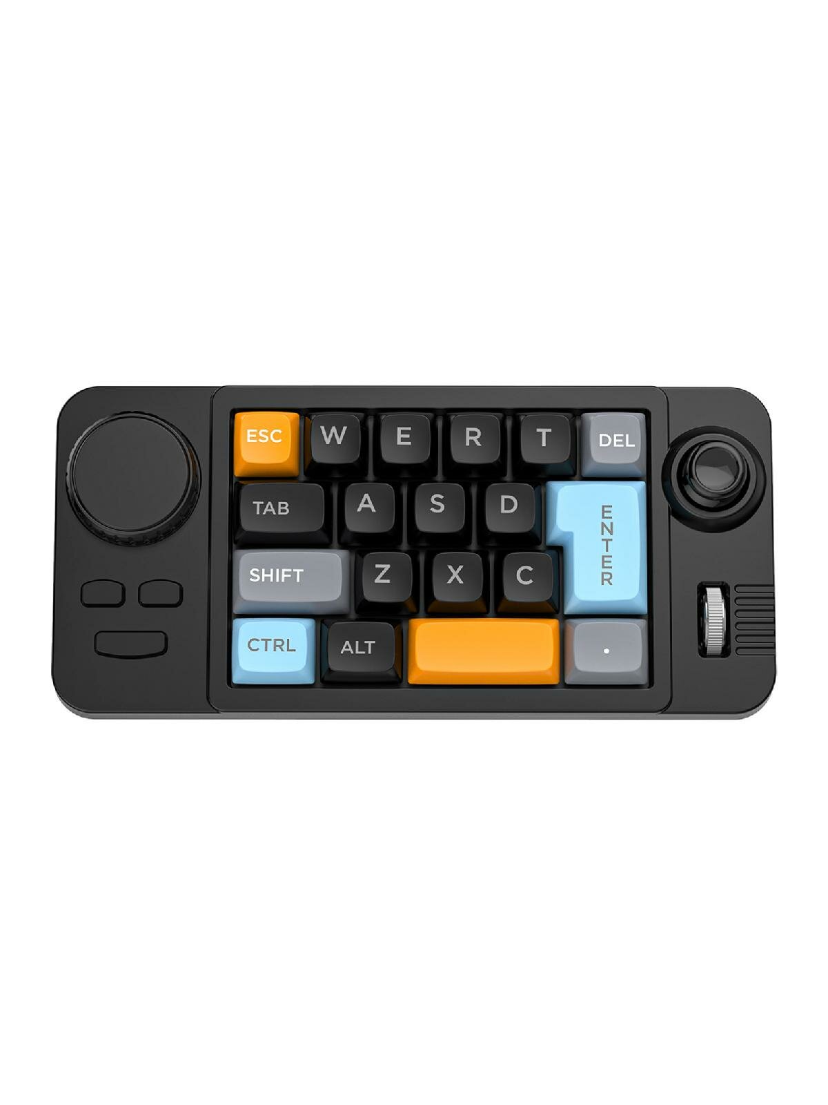 19 Key Mechanical Gaming Keyboard Programmable Joystick Double Scroll Wheel Color Backlits Hot Swappable Switches