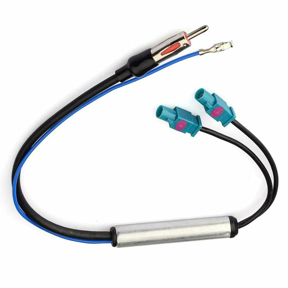 Радиоадаптер Антенна Am/Fm Аудиокабель Двойная Антенна Fakra-Din Адаптер Антенны