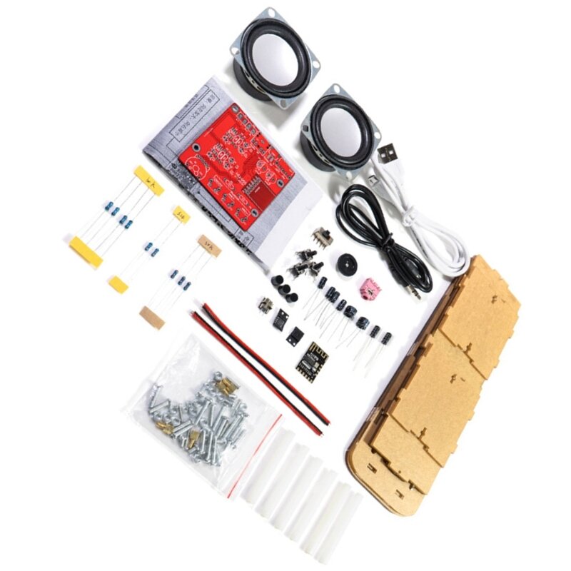 Bluetooth динамик DIY kit усилитель мощности аудио в сборе печатная плата-с корпусом