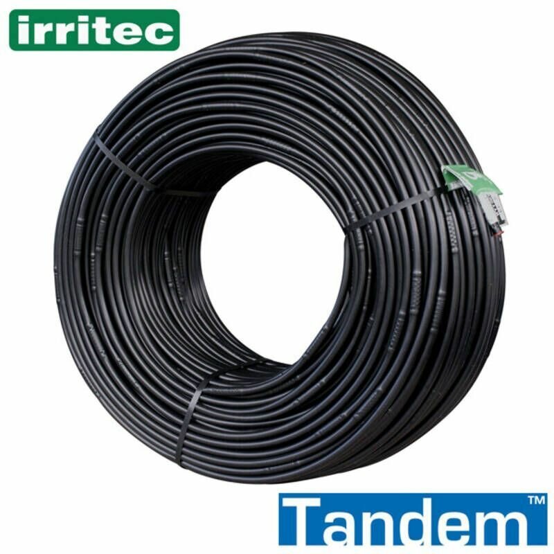 Капельная трубка Tandem 2.1 л/ч шаг 33 см IRRITEC не комп. чёрная 25м