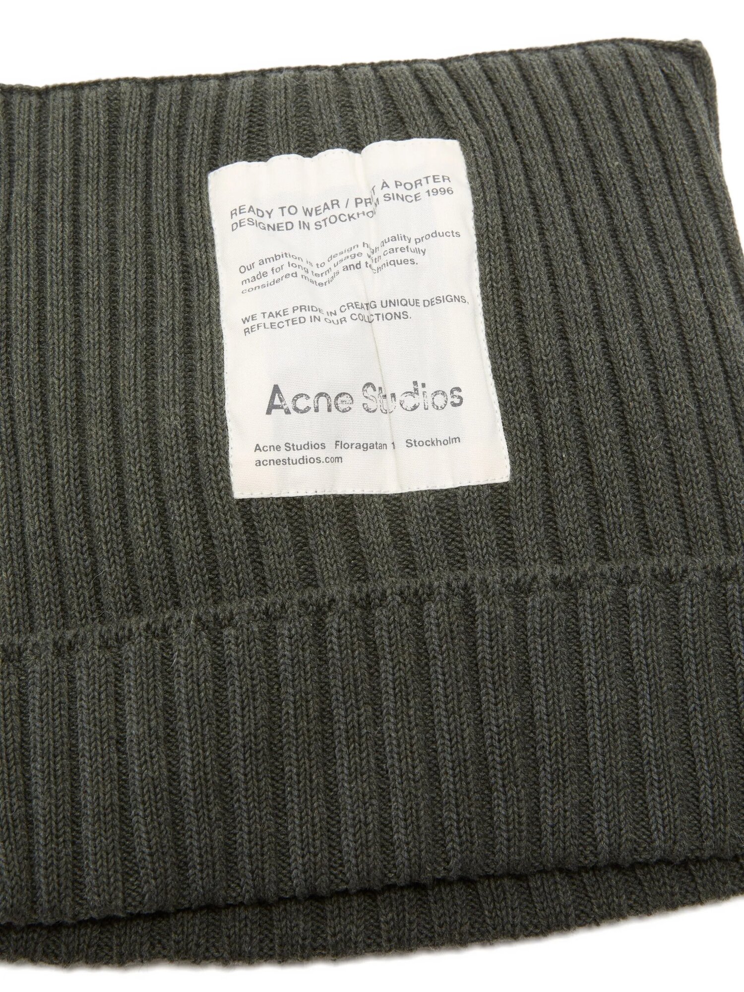 Шапка Acne Studios для мальчиков, размер OneSize, зеленый, — фото 1