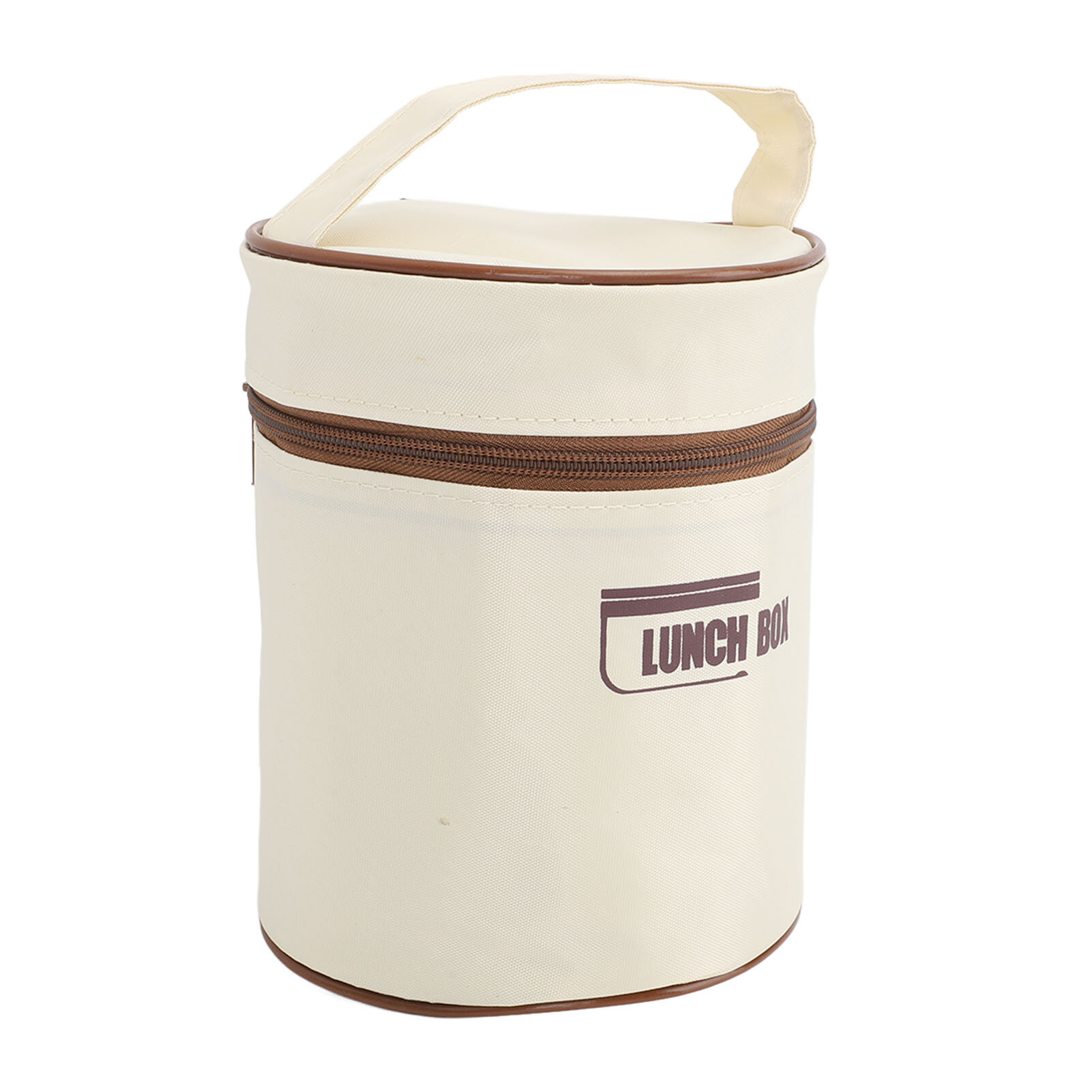 Изолированный контейнер для обеда из нержавеющей стали 304, герметичный многофункциональный портативный круглый термобокс для бенто с термосумкой цвета глубокого кофе, 2 шт.
