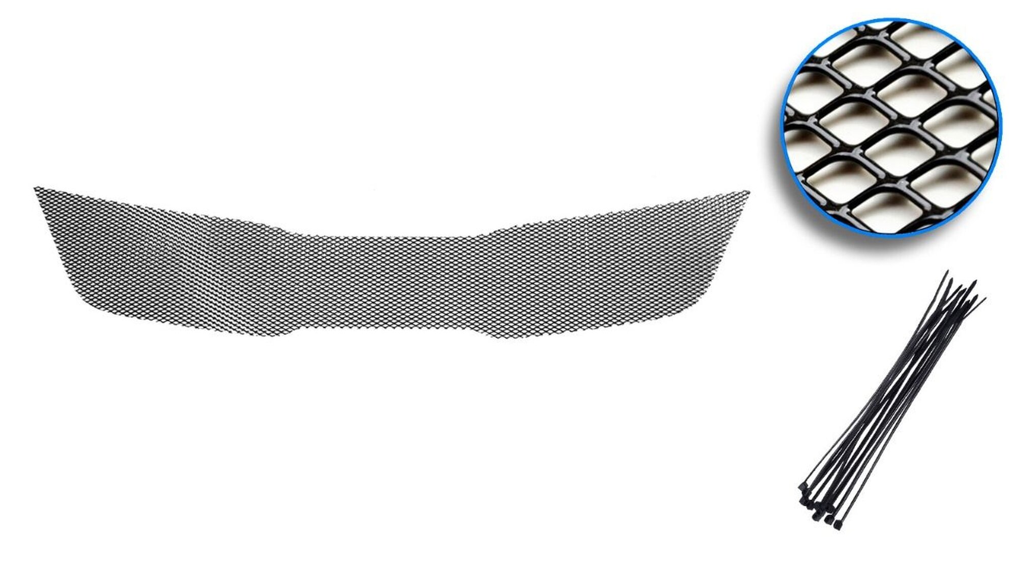 Защитная сетка радиатора для KIA RIO (Комфорт, Люкс, Престиж) 2015-2017, верх, 1шт