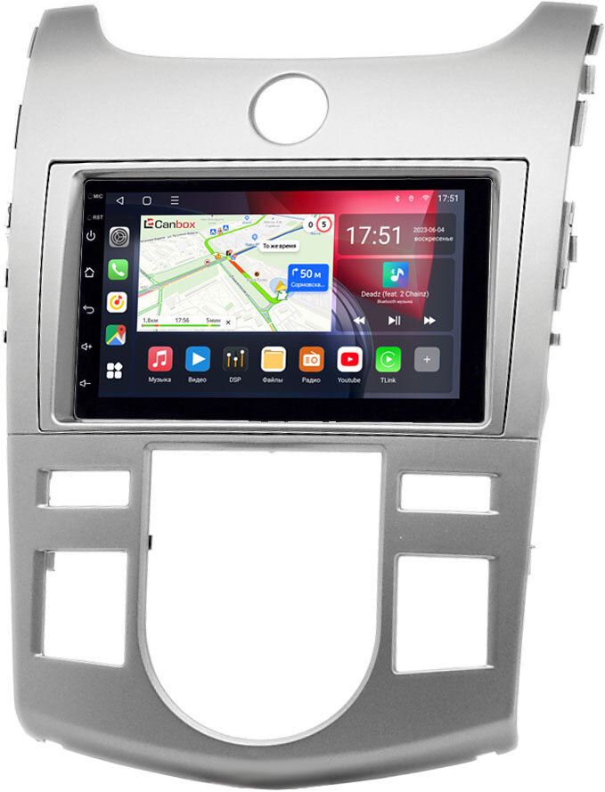 Штатная магнитола Kia Cerato 2 седан, Forte 2008-2013 (с климат-контролем) Canbox L-Line 4475-RP-11-146-315 Android 10 (4G-SIM, 6/128, TS18, DSP, QLed