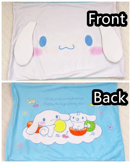 Наволочка с рисунком из мультфильма «Куроми моя мелодия» от Sanrio, наволочка с изображением спинки «Корица», высокое качество, наволочка для сна в японском стиле, девочка, Размер: Только наволочка