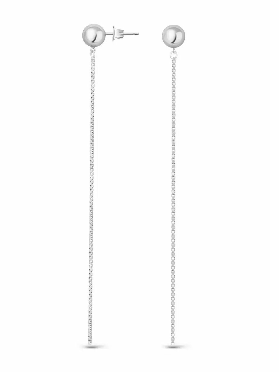Серьги пусеты, серебро, 925 проба