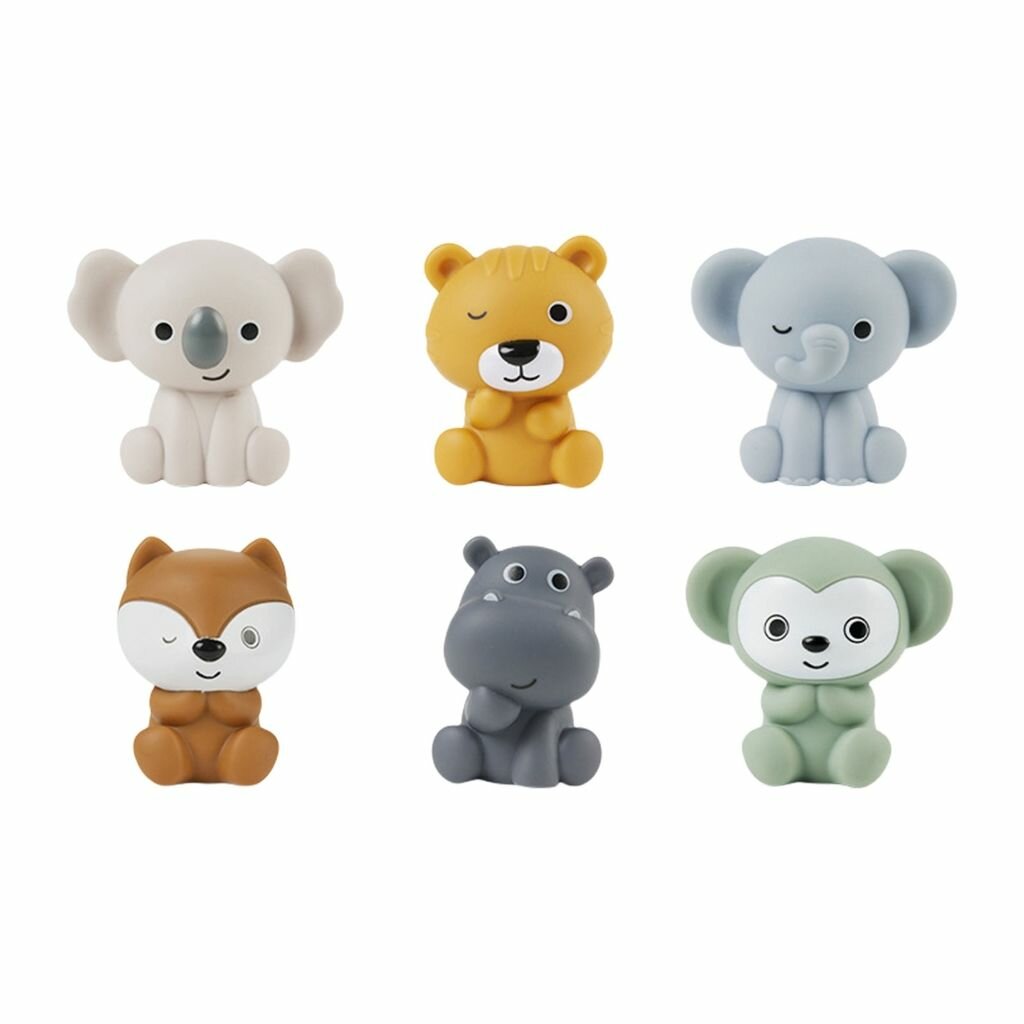 Младенцы и маленькие дети, купающиеся и играющие в воде, складывающие кораблики, пальчиковые наборы с животными, игрушки-6 ручных кукол с животными