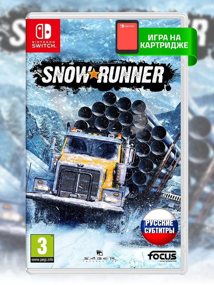 Игра SnowRunner для Nintendo Swtich Русские Субтитры, картридж с игрой