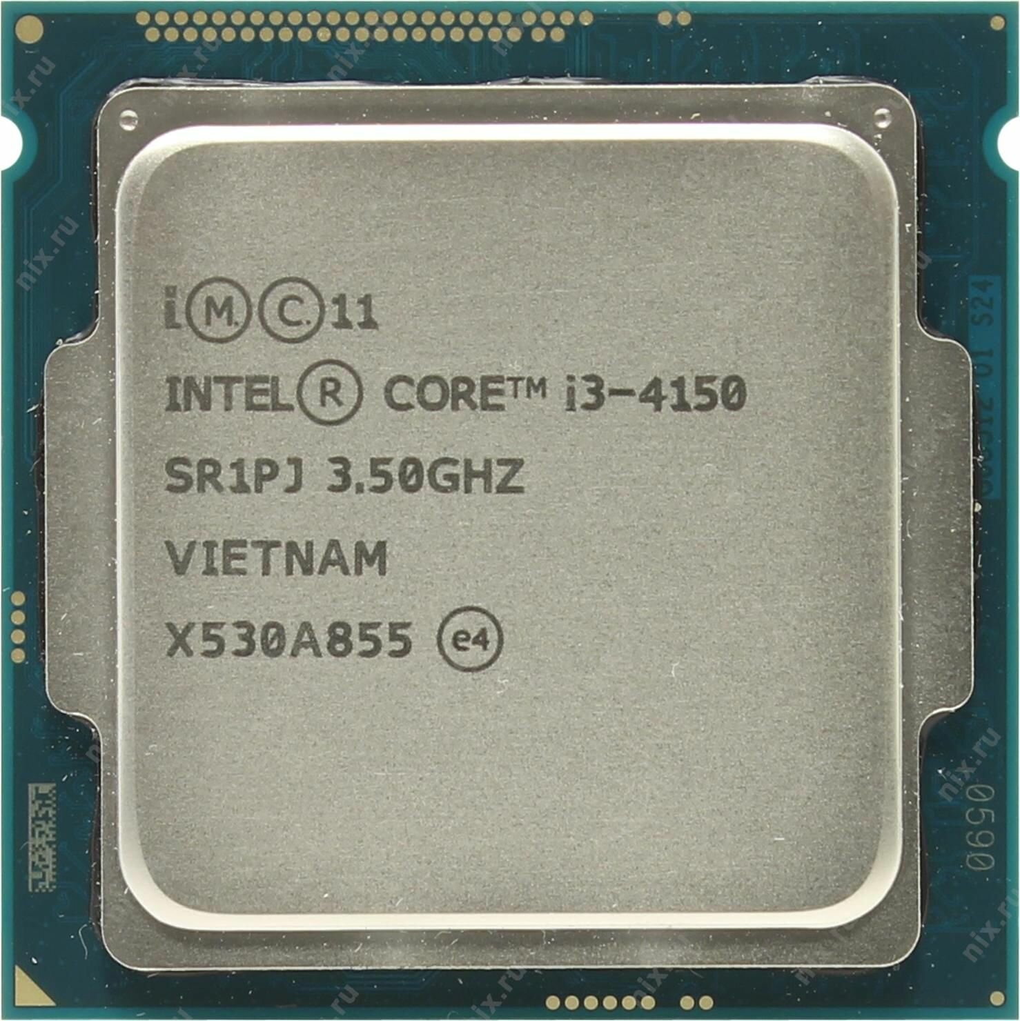 Процессор core i3-4150 LGA1150 OEM 2 ядра 2 потока 3,5ГГц
