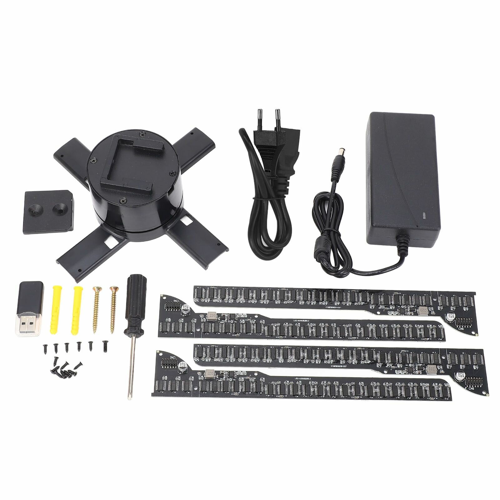 3D-голографический вентилятор 45 см, 512 LED, 8 ГБ карта, для бара