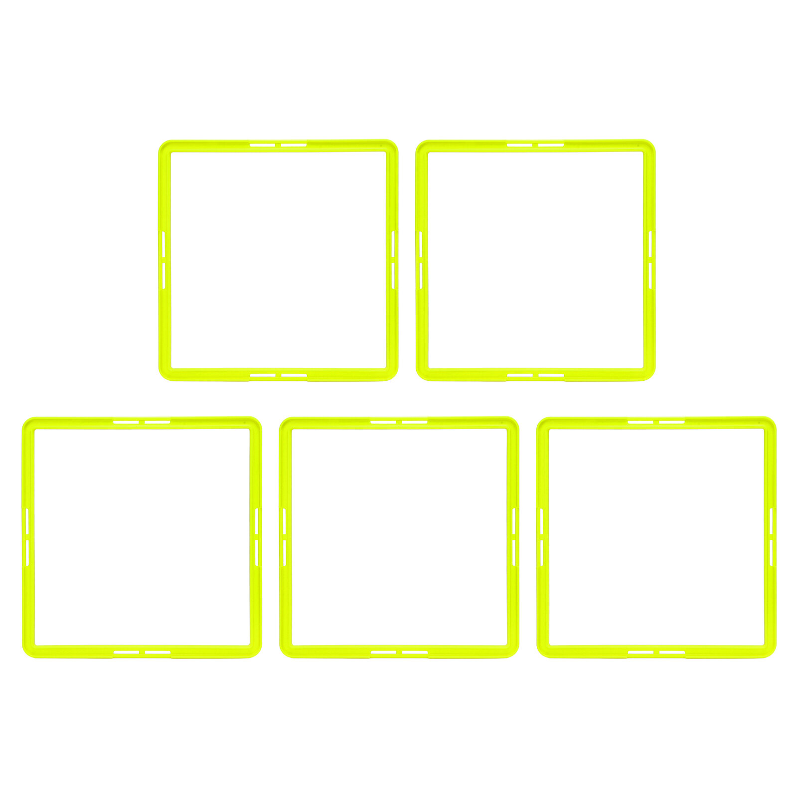 5 шт. Многофункциональные тренировочные кольца для agility, квадратичные кольца для физической подготовки в баскетболе и футболе, зеленые