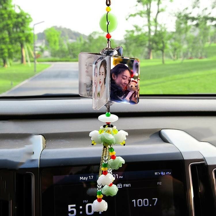 Подвесная фоторамка для автомобиля, украшение для авто, ручная работа, маленькая модная рамка для фотографий, декор для