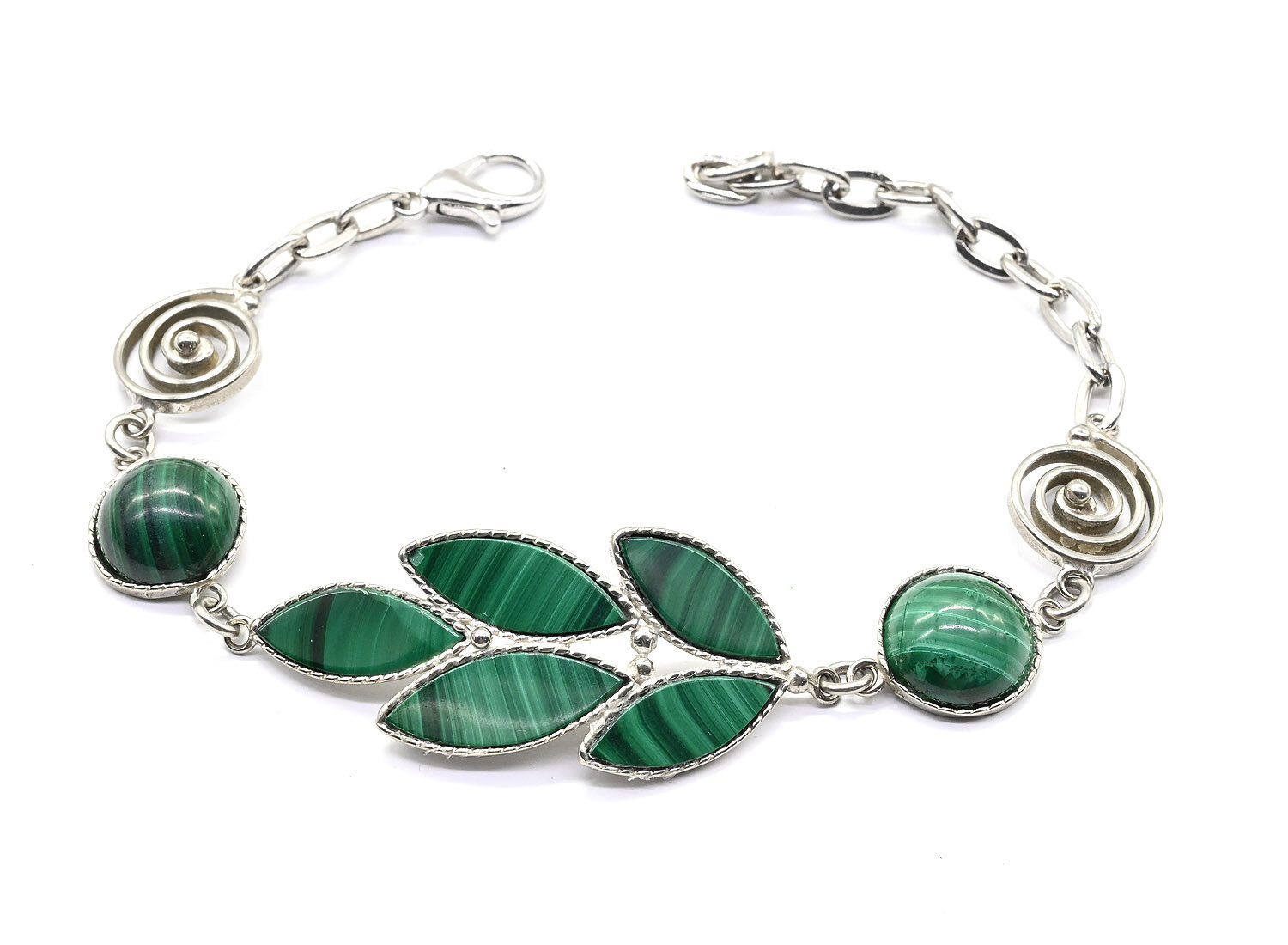 Браслет, малахит