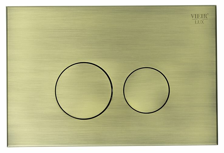 Кнопка металлическая для инсталляции с круглой клавишей (бронза) VIEIR VRQ78-1D