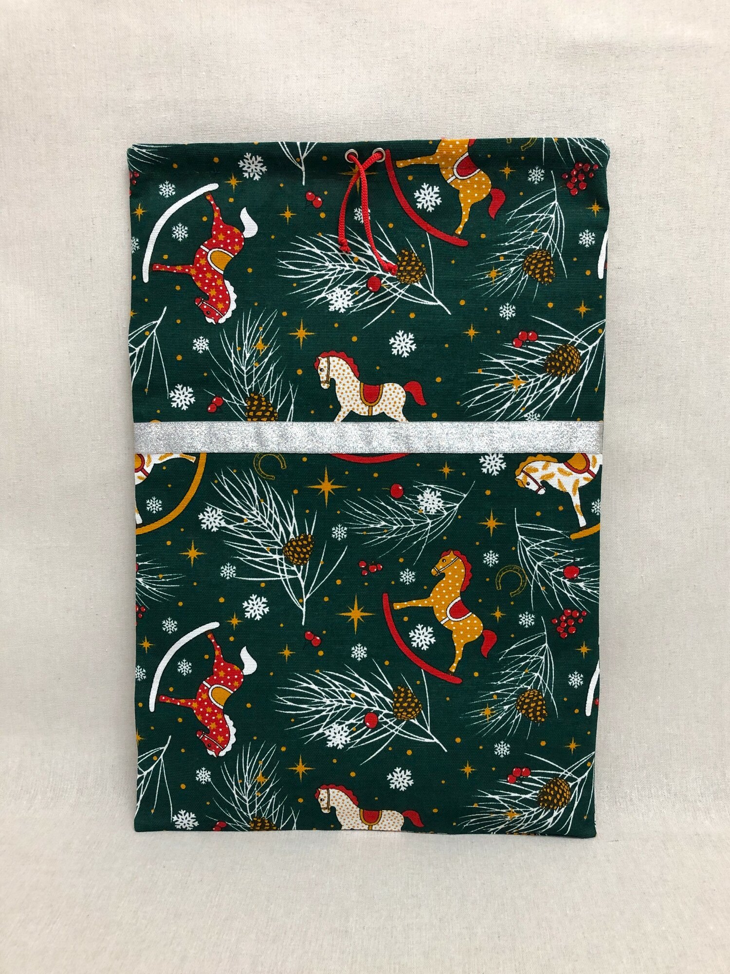 Мешок большой 50х34 см, цвет м26-3, из рогожки, хлопковый, для упаковки и хранения