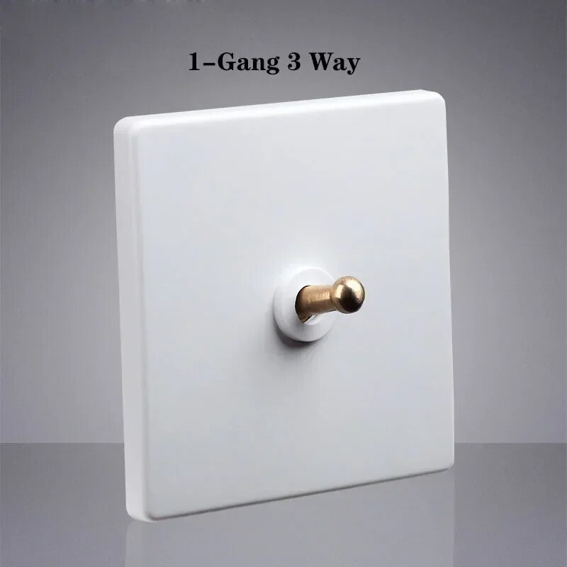 Выключатель 1-Gang 3 Way, латунный