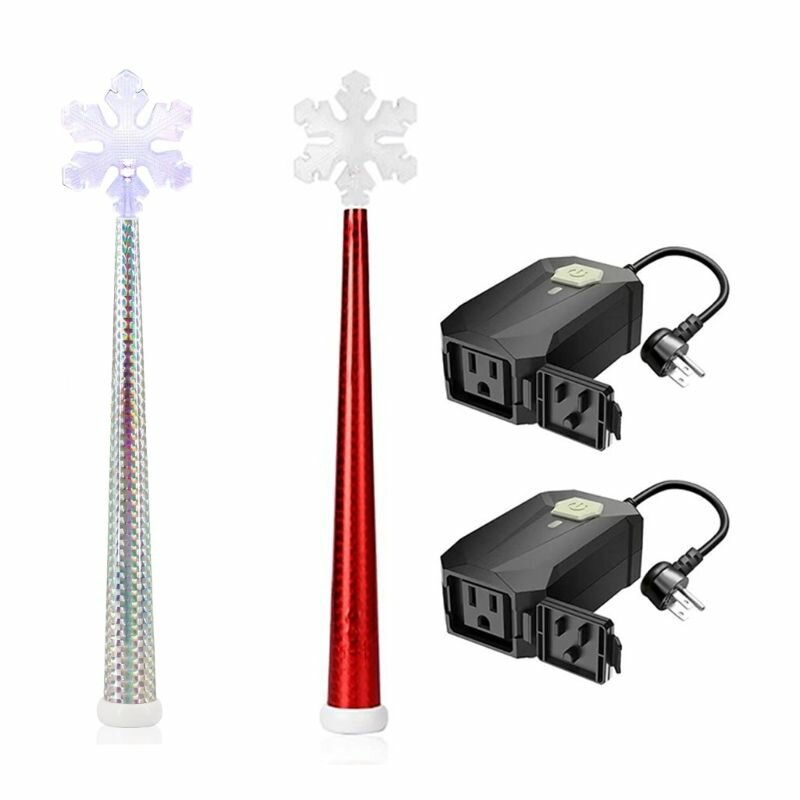 (1 компл.) Контроллер для гирлянд "Волшебная палочка" - разноцветный - 2 шт.