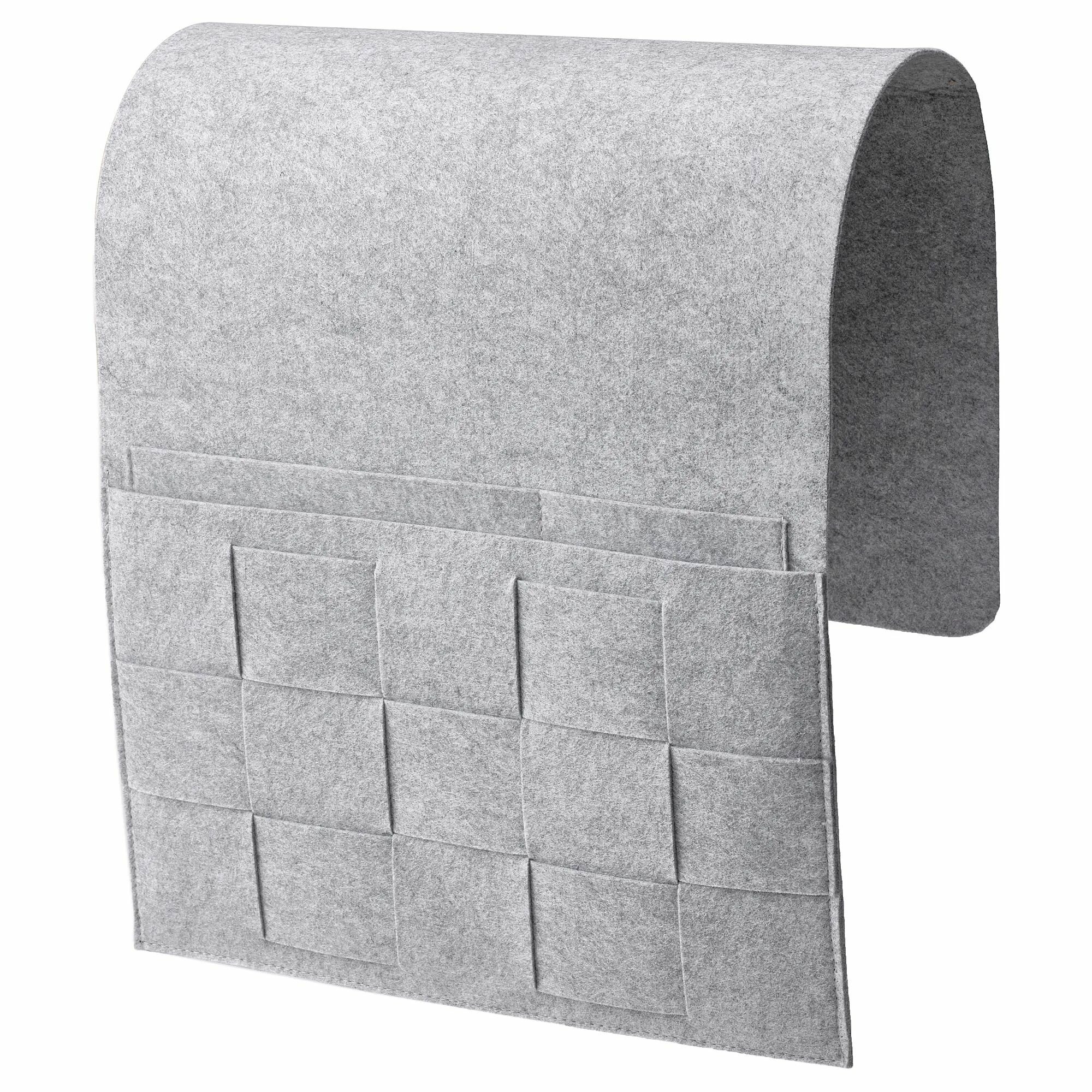 Карман для кровати икеа SILANG, серый, длина 75 см, ширина 34 см