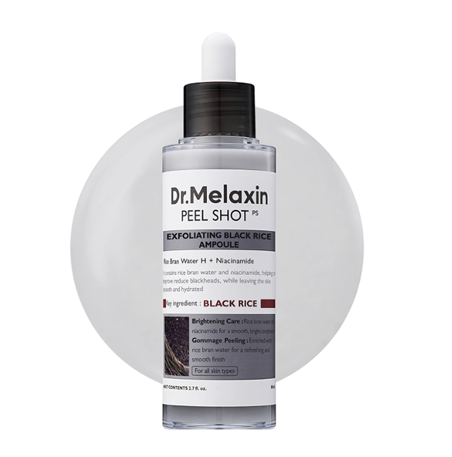 Пилинг-скатка против чёрных точек [Dr. Melaxin] Peel Shot Exfoliating Black Rice Ampoule