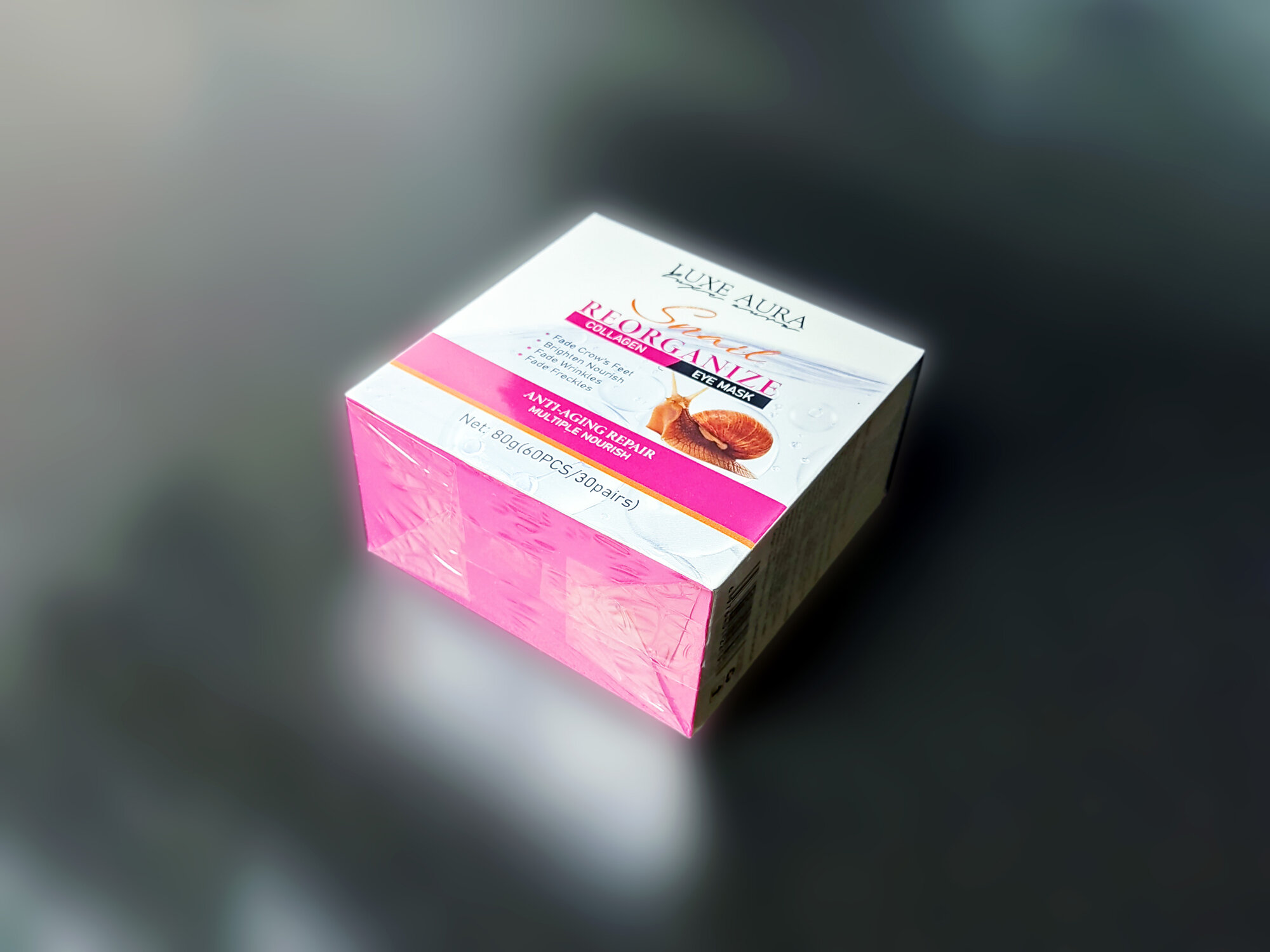 Восстанавливающие гидрогелевые патчи для глаз LUXE AURA с муцином улики и коллагеном