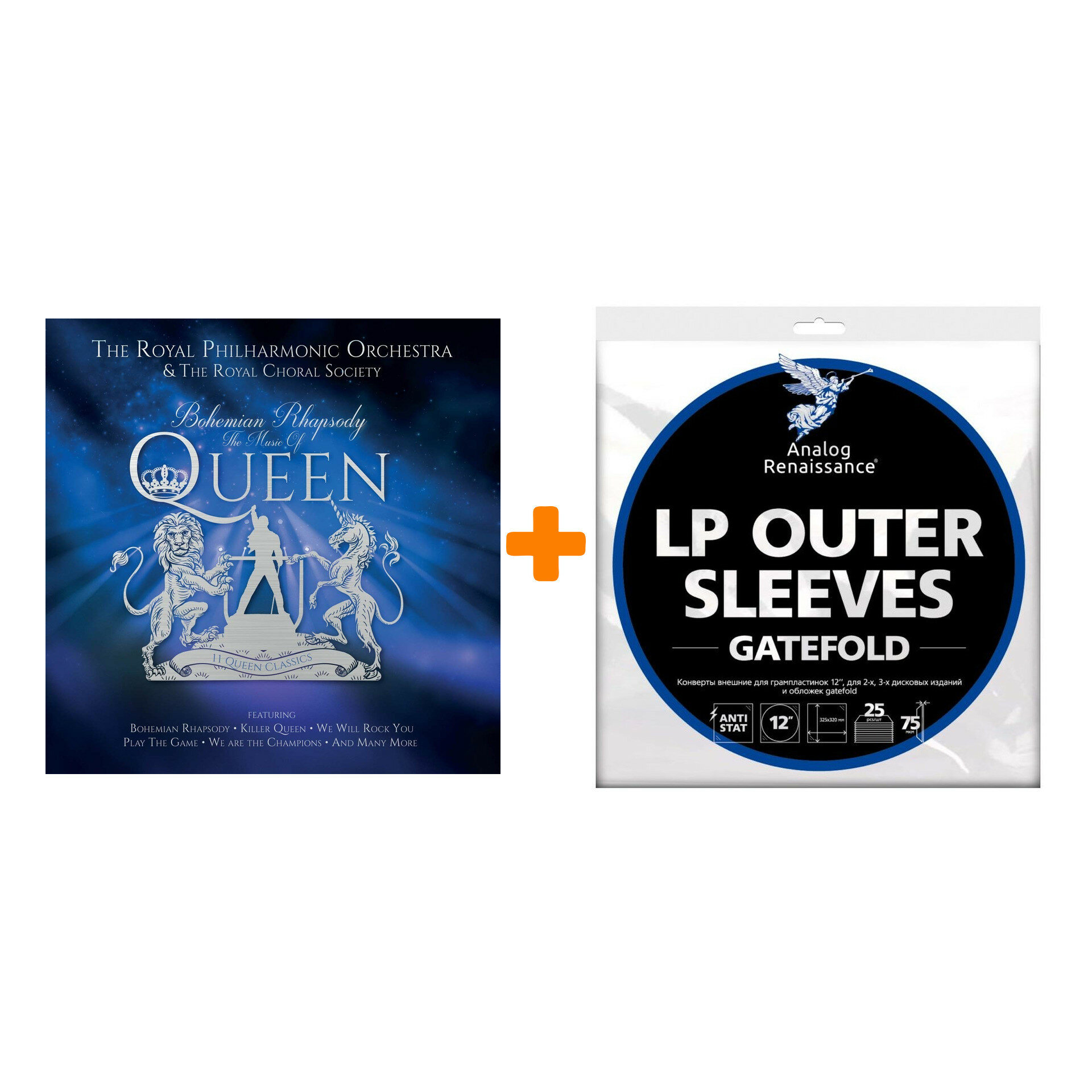 Royal Philharmonic Orchestra & Royal Choral Bohemian Rhapsody Queen LP + Конверт внешний 12" Gatefold 25шт