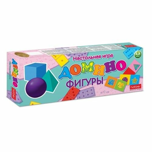 Настольная игра "Домино Яркие фигуры" 31196 "Hatber"