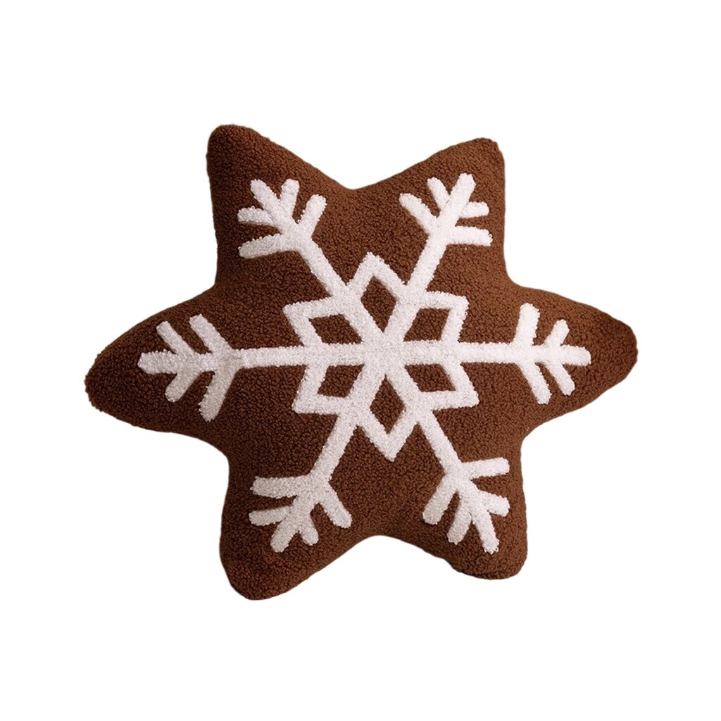 Рождественская Подушка В Виде Снежинки, Пушистая Подушка Для Оформления Домов Отдыха, Зимний Подарок