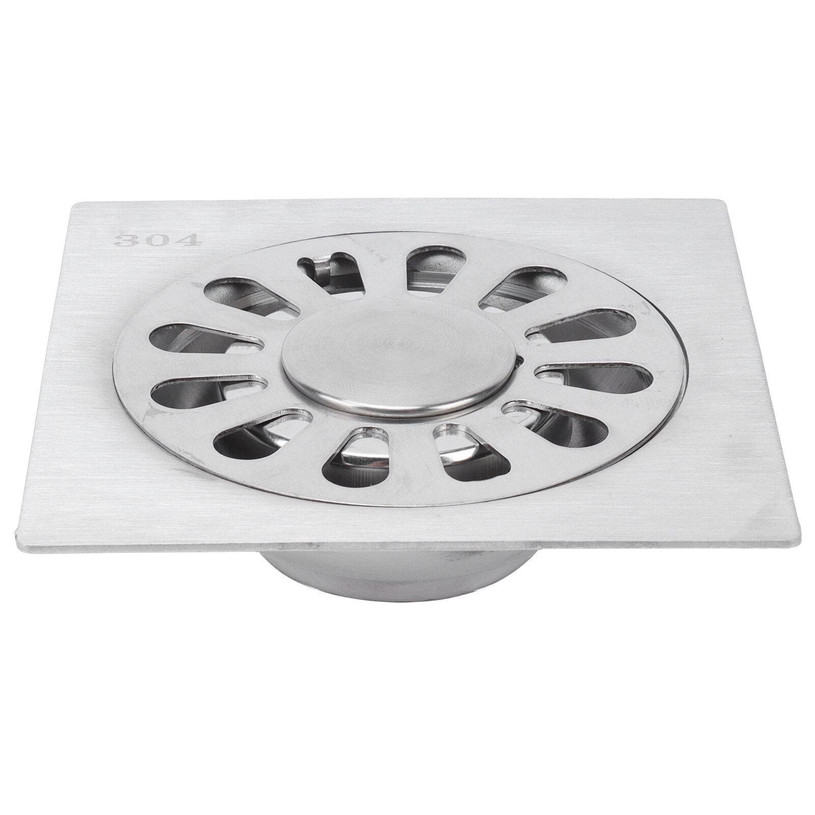 Квадратный сливной комплект для пола из нержавеющей стали 304, слив для душа из нержавеющей стали для ванной комнаты, кухни 10x10 см