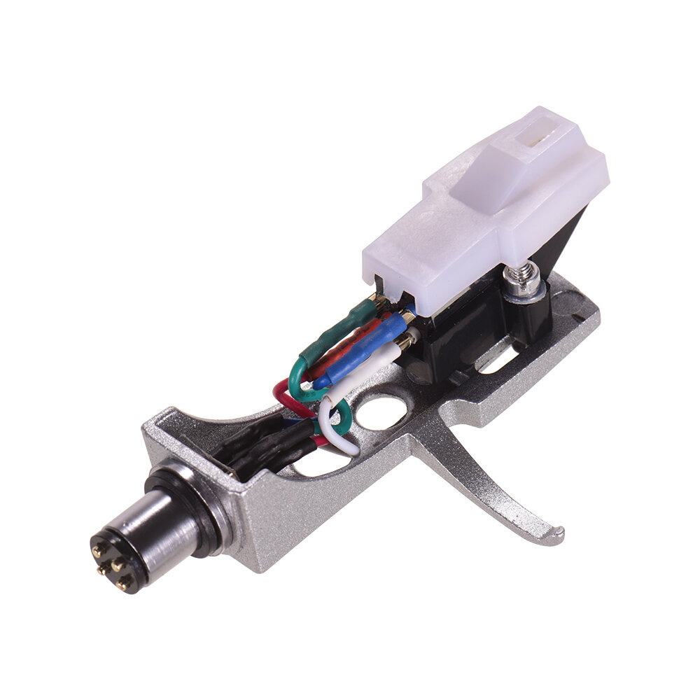 Universal LP Recorder Turntable Headshell Cartridge Kit для LP120-USB/ LP240-USB/ LP1240-USB Direct-drive Turntable, цвет Headshell: Черный/ Темно-серый/ Светло-серый/ Белый/ Золотой/ Синий/ Красный, цвет Cartridge: Серебристый/ Красный, 1 набор