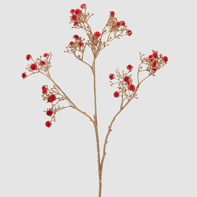 Искусственная ветка Гипсофила Floral Veil 68 см красная, EDG, 2100483A400