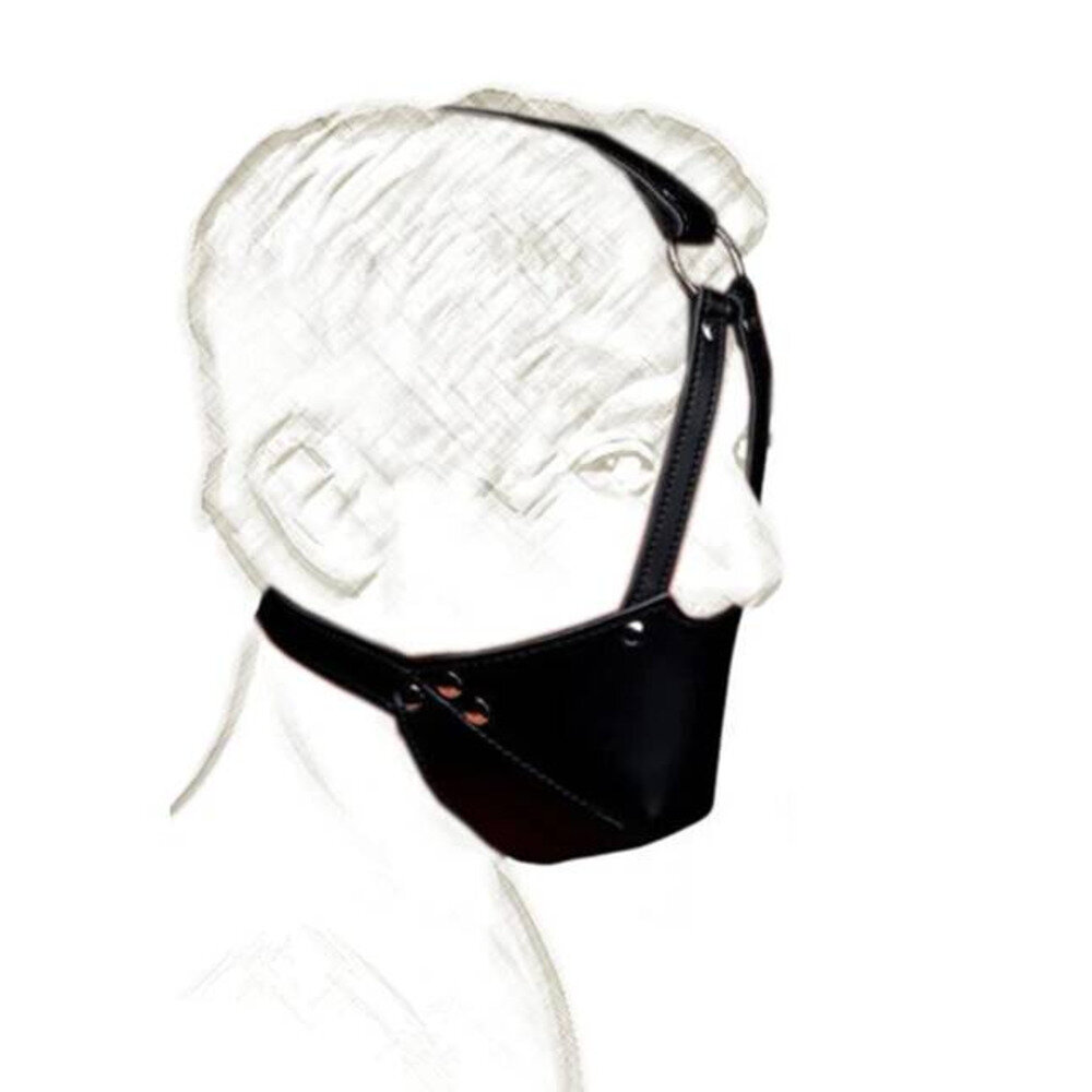 Кожаная маска для лица, кляп для рта, БДСМ-бондаж, силиконовый кляп-шар, ремень для ремня, повязка на глаза, секс-игрушки для пар